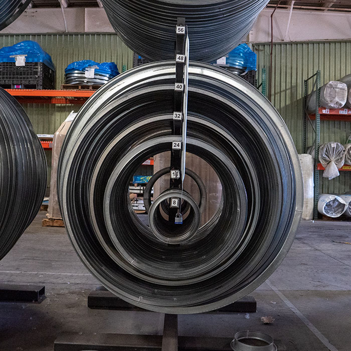 Round Spiral Ducts - Zinger Sheet Metal
